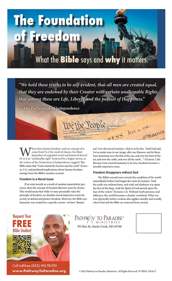 The Foundation of Freedom - Pathway to Paradise Ministries